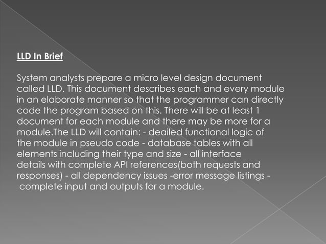Hld lld | PPTX | Programming Languages | Computing