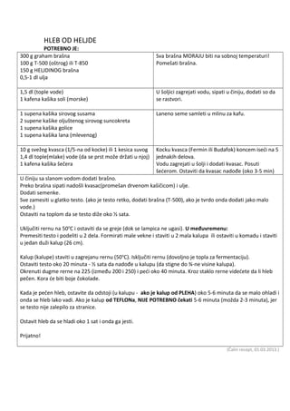 Hleb od heljde | PDF