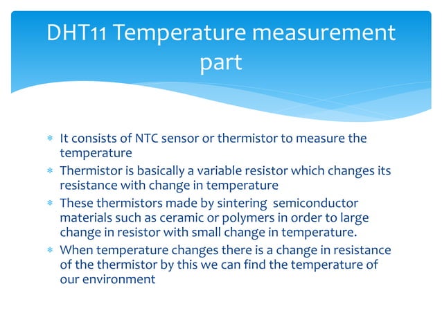 DHT11-Temperature_and_Humidity_Sensor.pptx | Weather | Science