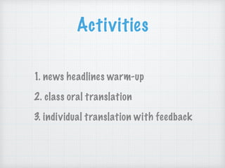 3LEA Intro to interpreting | PDF