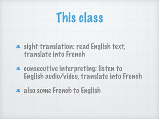 3LEA Intro to interpreting | PDF