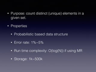 Big Data Day LA 2015 - Large Scale Distinct Count -- The HyperLogLog algorithm and its ...