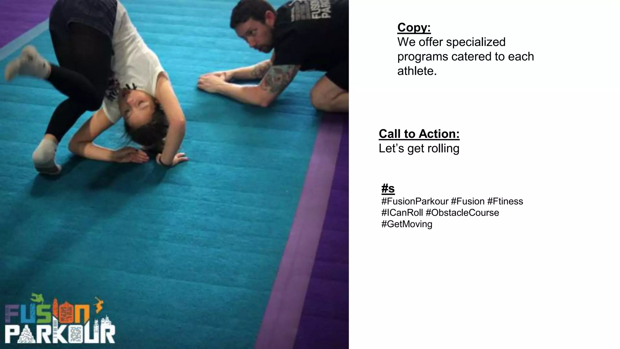 Client Ad Samples for Fusion Parkour | PPT