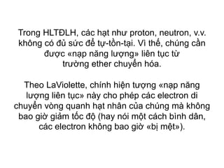 Hạ lượng tử động lực học: Subquantum Kinetics | PPT