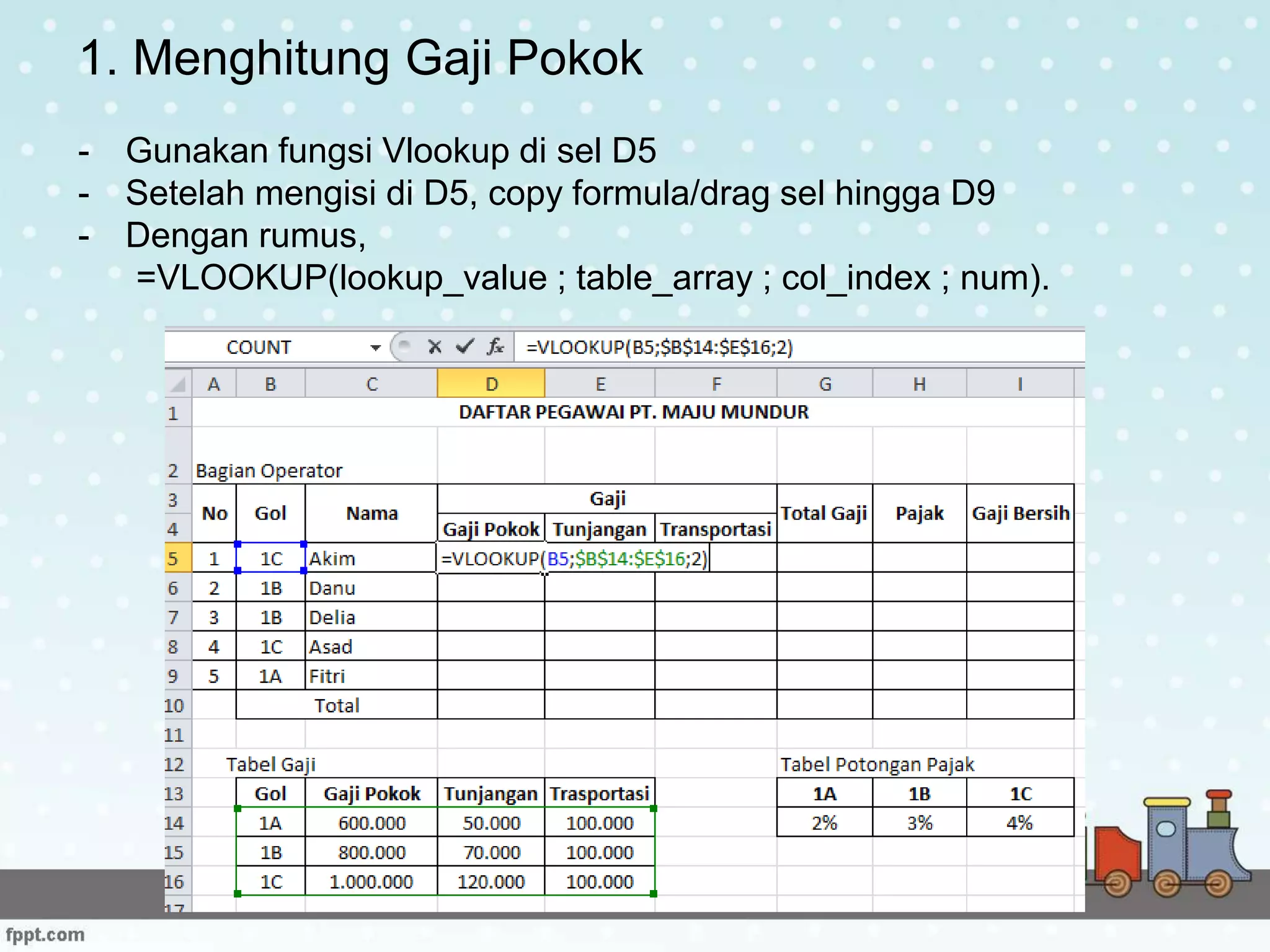 Hlookup dan vlookup | PPT