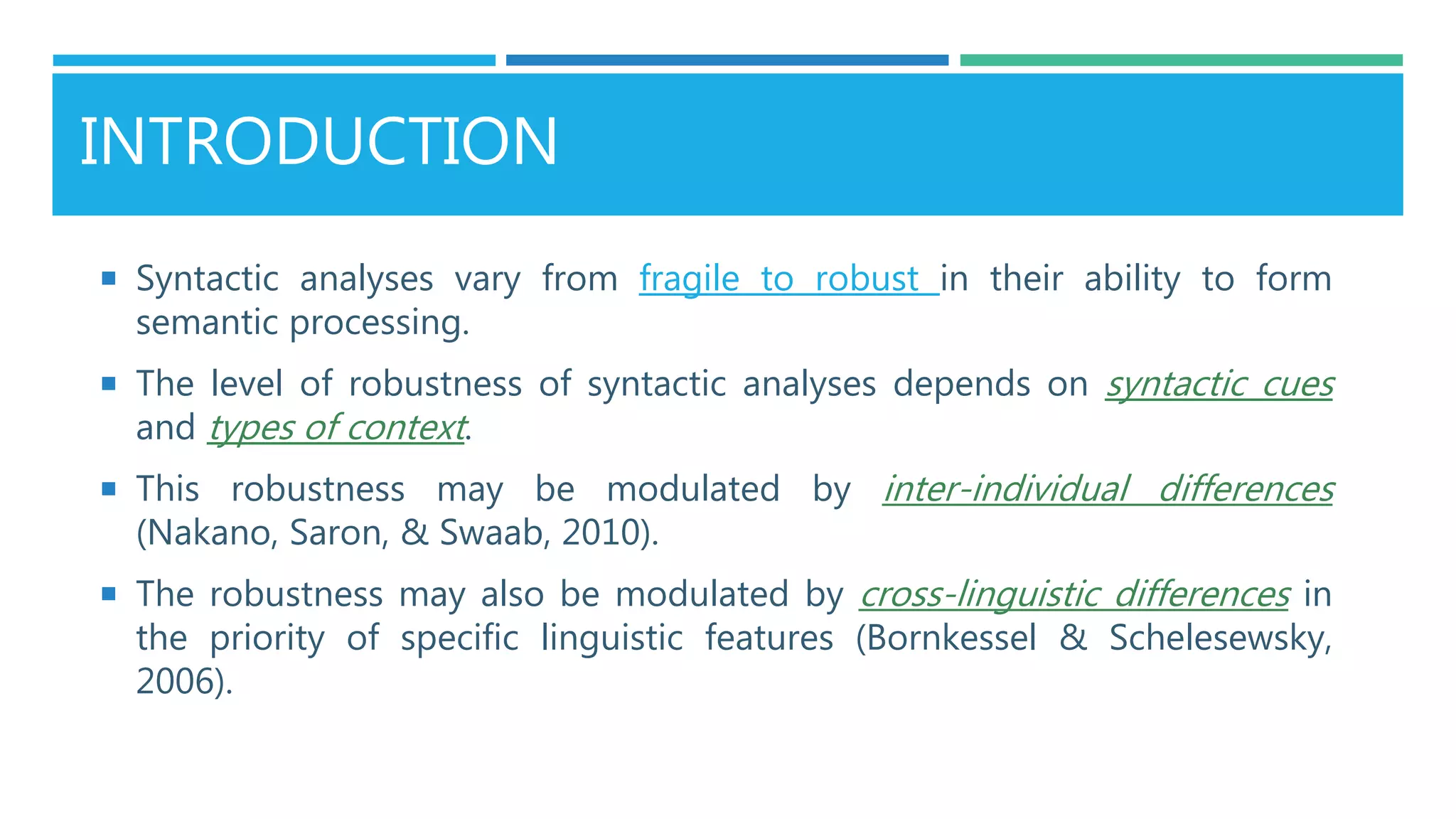 Sentence Processing | PPTX