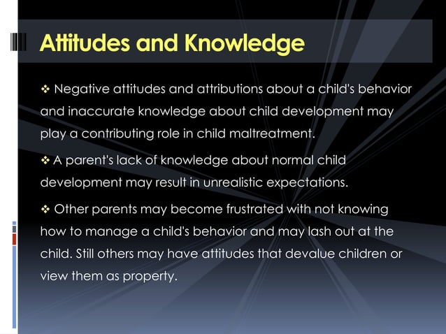 Factors that contribute to child abuse and neglect (parental factors) | PPTX