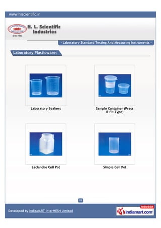 H. L. Scientific Industries, Ambala, Laboratory Standard Testing | PDF