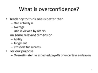 Are Overconfident CEOs Better Innovators? | PPTX