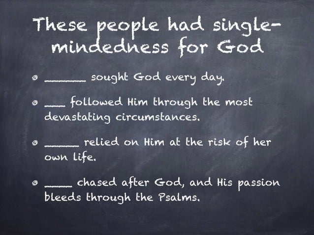 CFC HLT Talk 7 : Single-Mindedness for God | PDF
