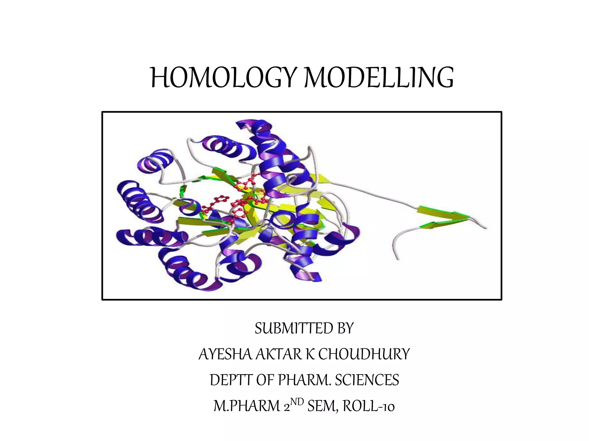Homology modelling | PPTX