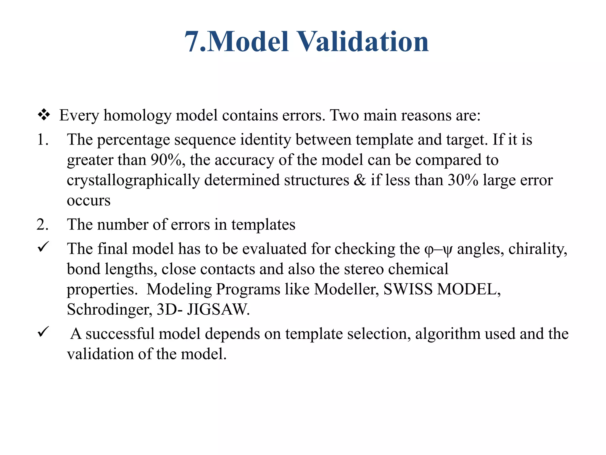 Homology modelling | PPTX