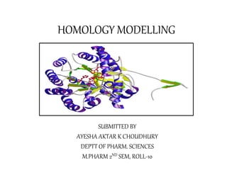 Homology modelling | PPTX