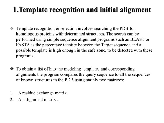 Homology modelling | PPTX
