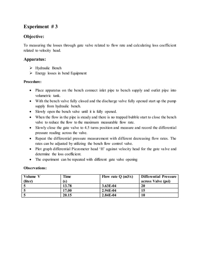 Energy losses in Bends, loss coefficient related to velocity head ...