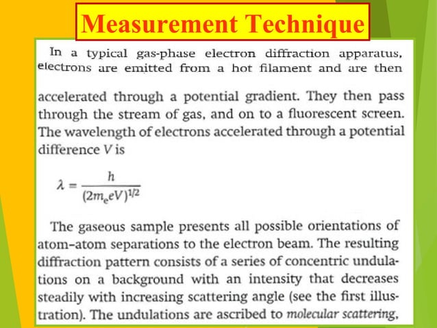 2018 ELECTRON DIFFRACTION AND APPLICATIONS | PPT