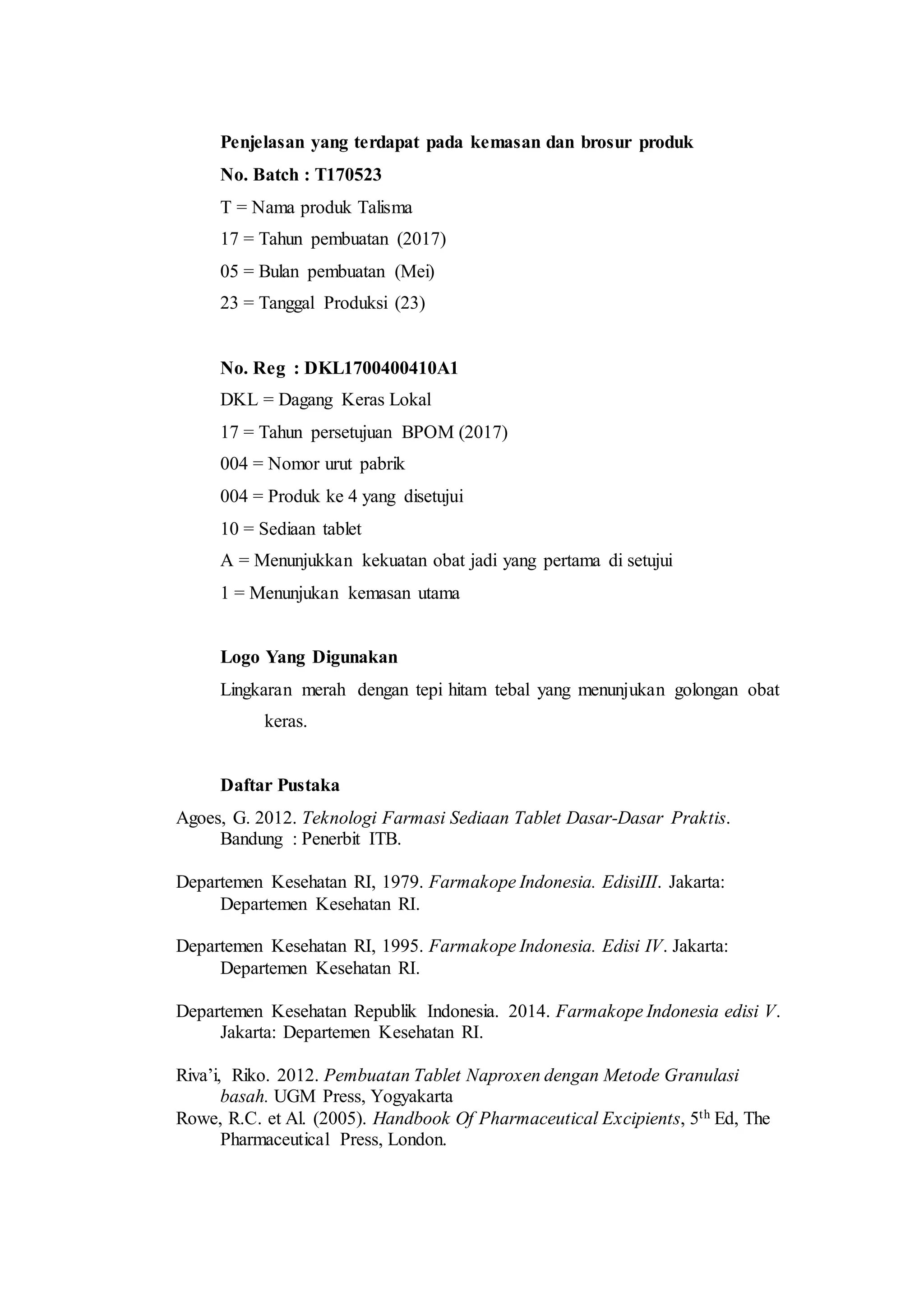 preformulasi Naproksen tab | DOCX