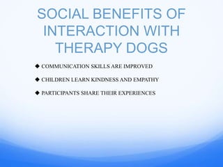 Harriet Schleifer. Therapy Dogs Helping Children to Love Reading ...