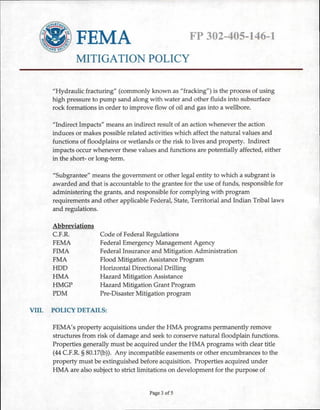 FEMA Policy Barring FEMA Money to Buy Out Flooded Properties with Shale ...