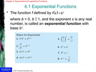 Exponential and Logarithmic Functions Functions | PPTX