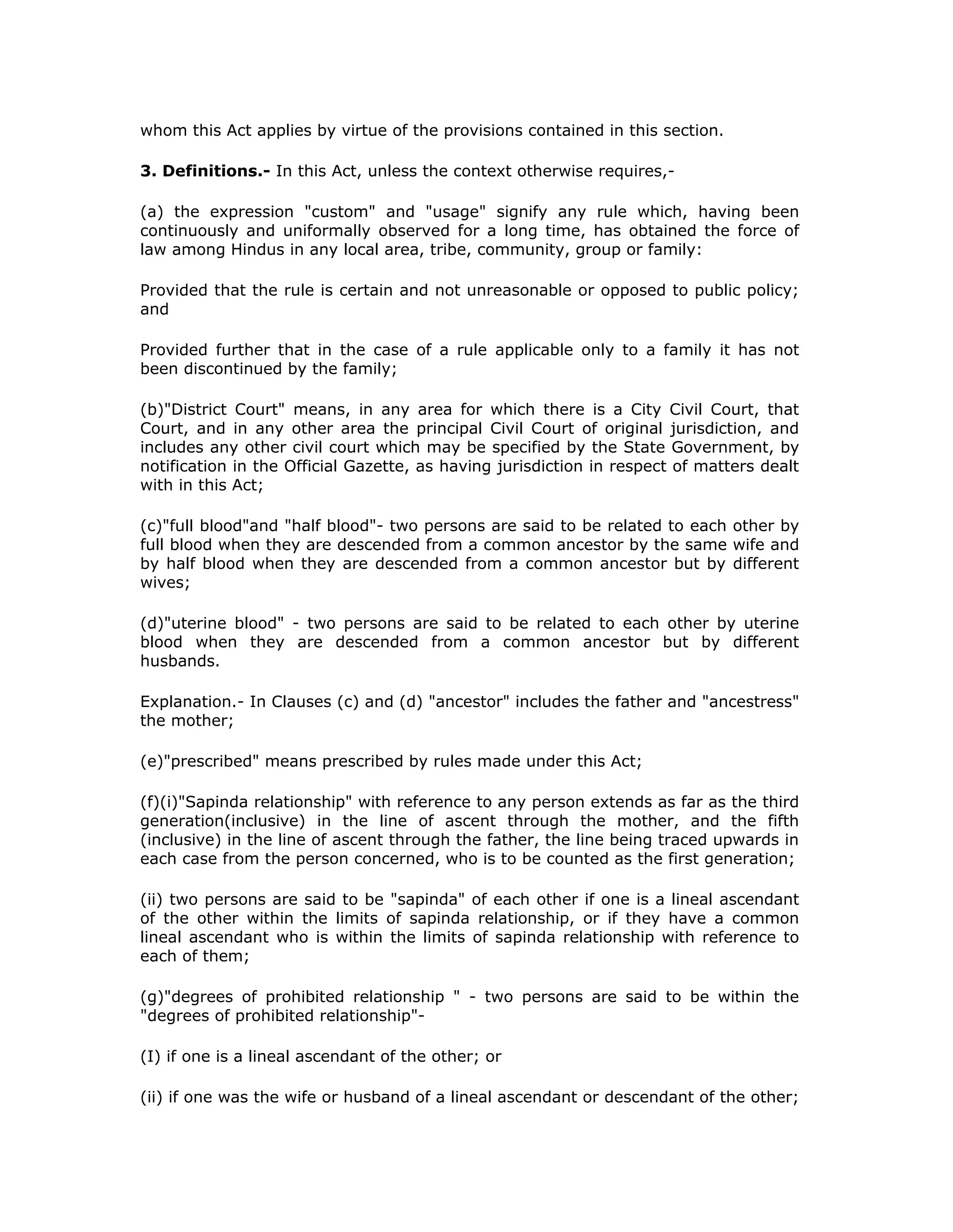 Hindu Marriage Act, 1955 | PDF