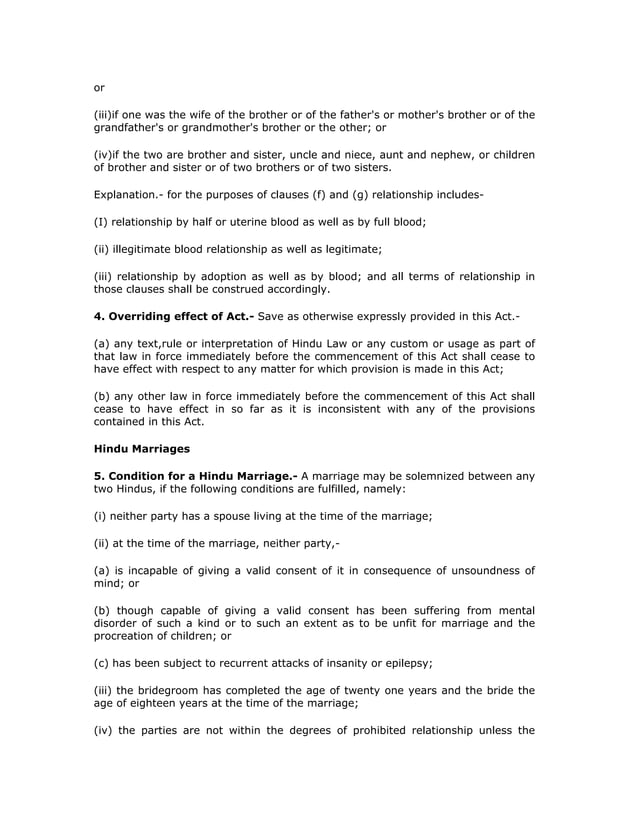 Hindu Marriage Act 1955 Pdf