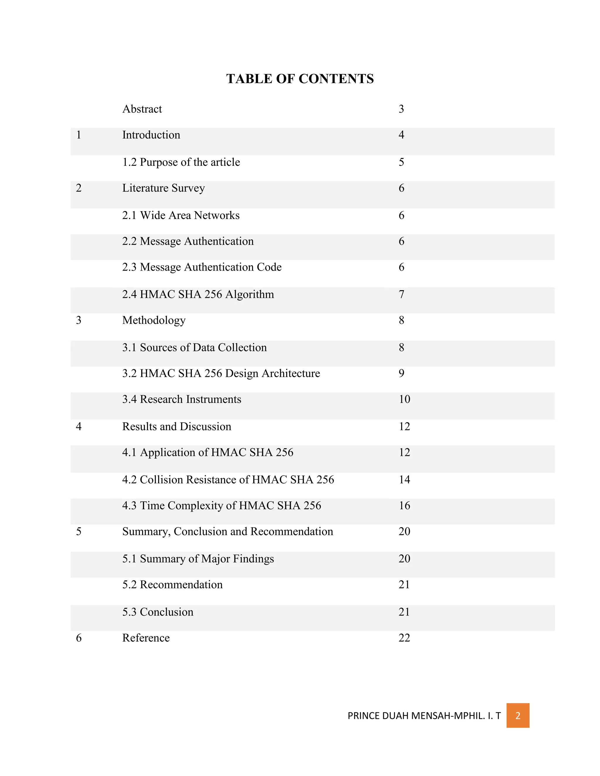 HMAC SHA 256- PROPOSED AUTHENTICATION ALGORITHM-PRINCE DUAH MENSAH ...