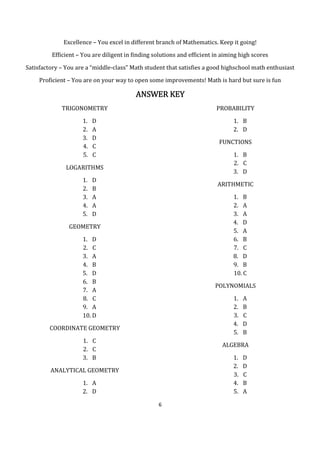 HIGHSCHOOL MATH REVIEWER | PDF