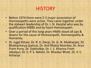 The Homoeopathic Medical Association of India | PPTX