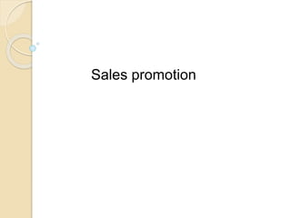 Sales promotion | PPT