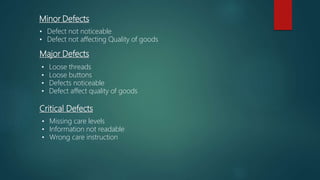 H&M , BIG W Groups Requirements for Quality System | PPTX