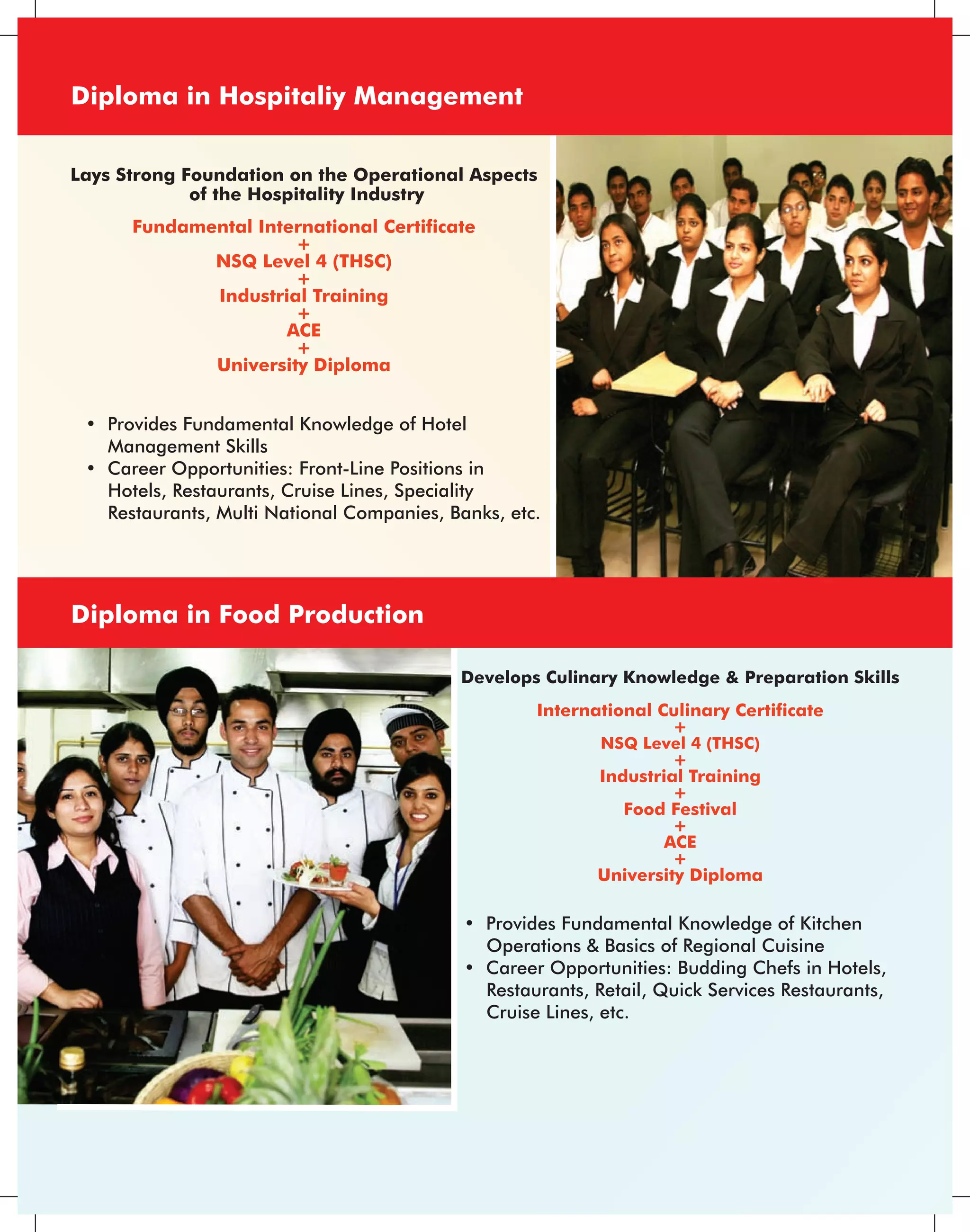Hotel Management Institute in India | PDF