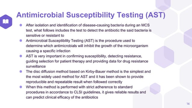 Effective Antimicrobial Susceptibility Testing; A path to solving AMR ...