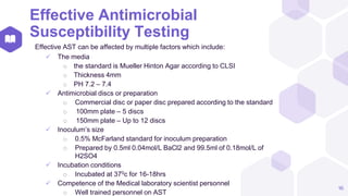 Effective Antimicrobial Susceptibility Testing; A path to solving AMR ...