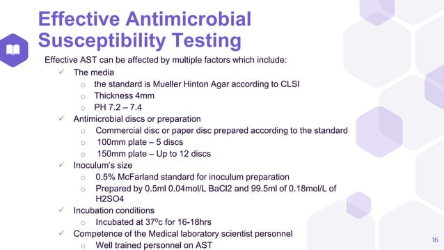Effective Antimicrobial Susceptibility Testing; A path to solving AMR ...