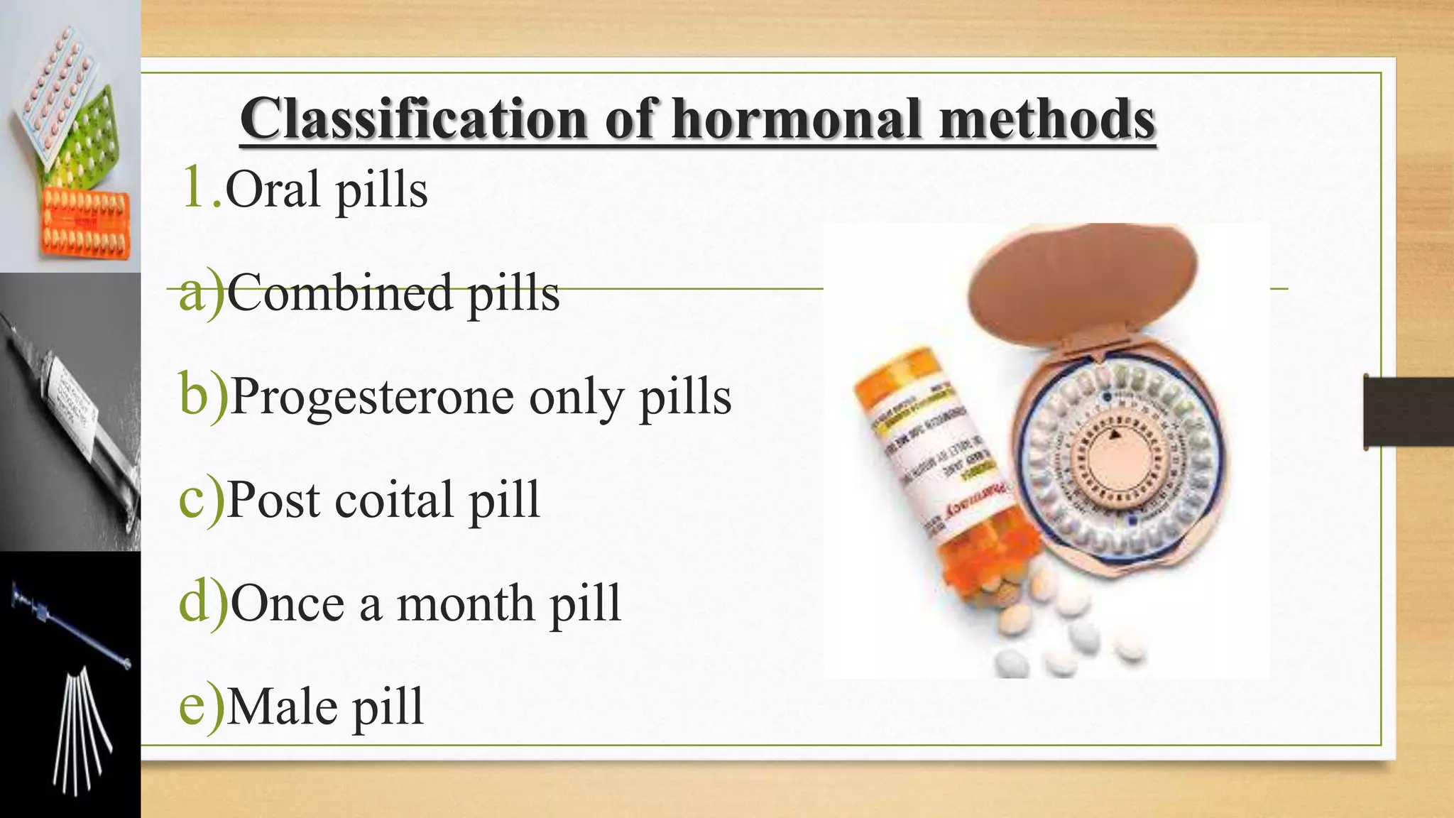 Hormonal method of contraception | PPTX