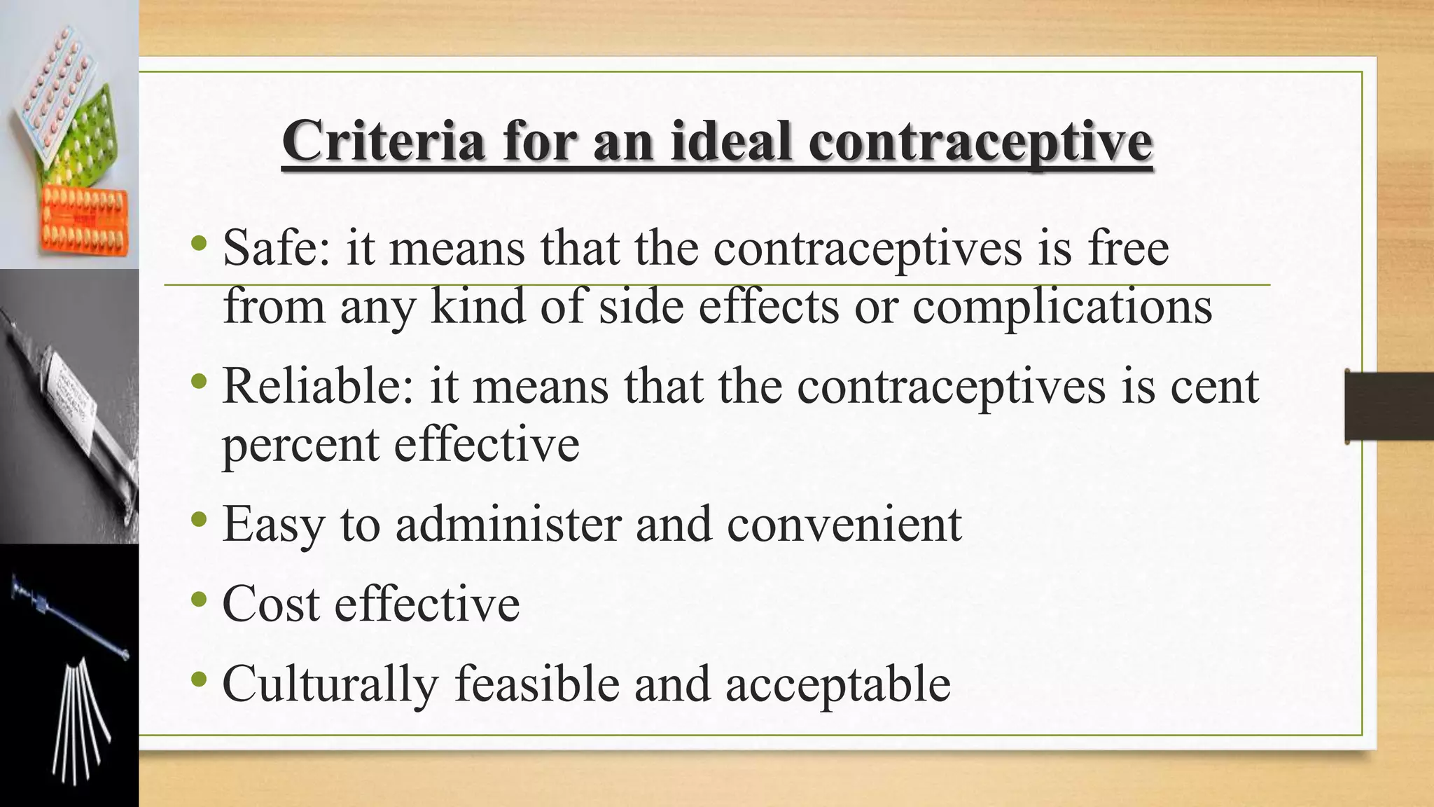 Hormonal method of contraception | PPTX