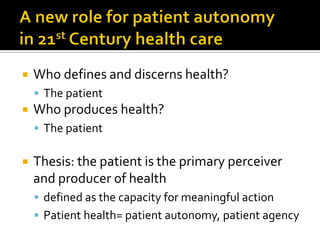 Is respecting patient autonomy enough or must we promote patient ...