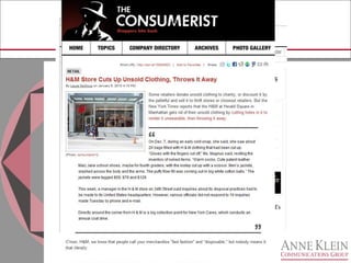 H&M Case Study Anne Klein Group | PDF