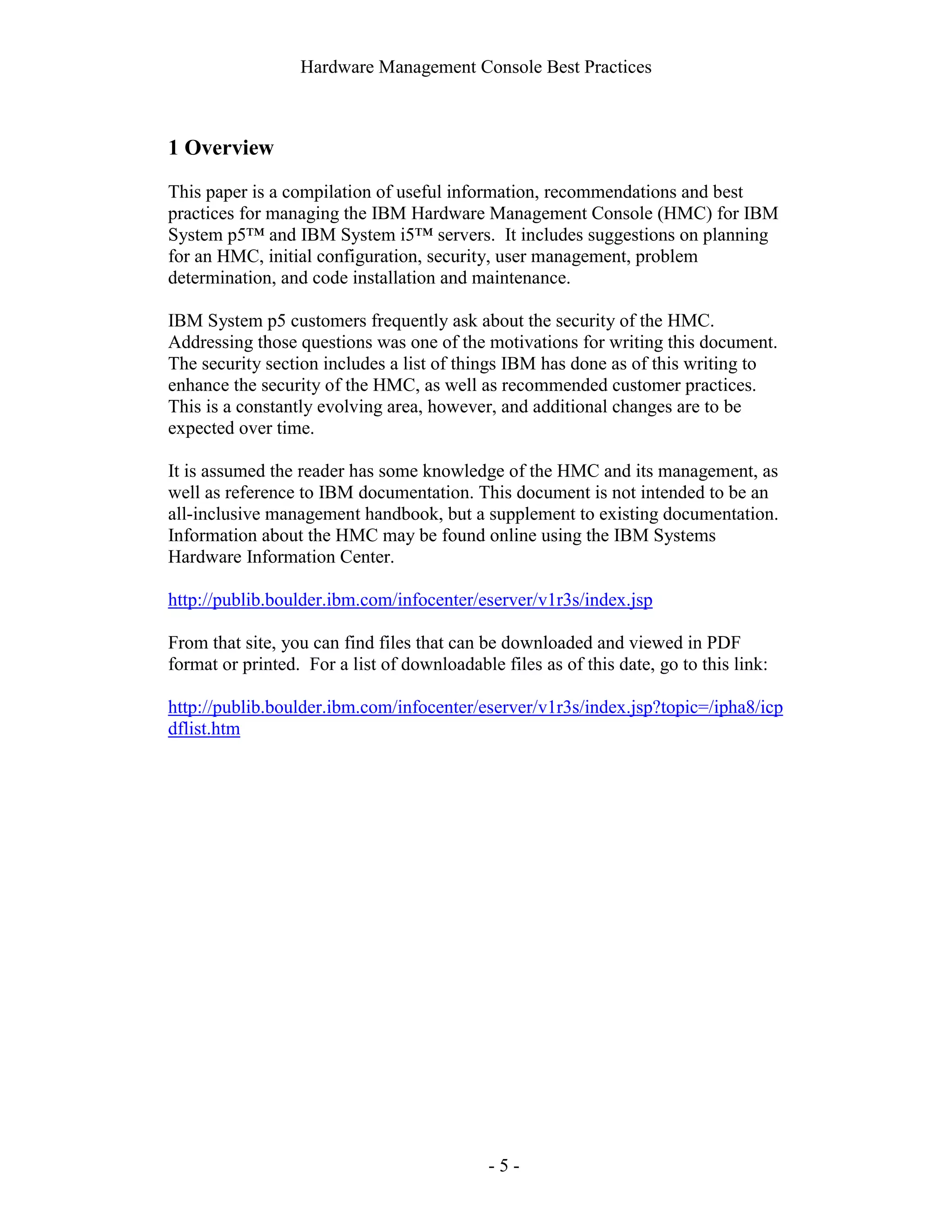 Hmc best practices | PDF