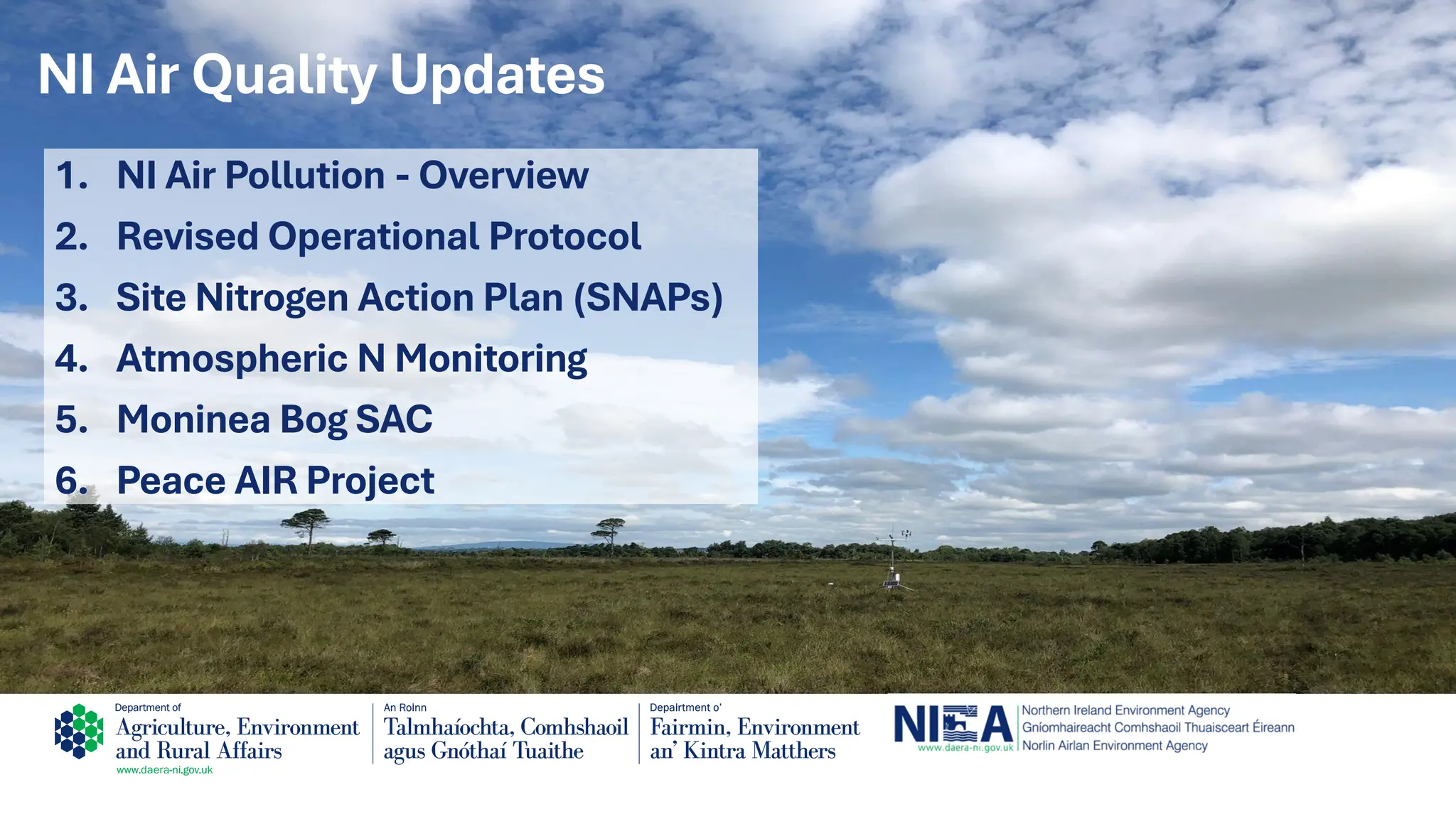 14:30 Northern Ireland (NI) Air Quality Updates (H McKeown) | PDF