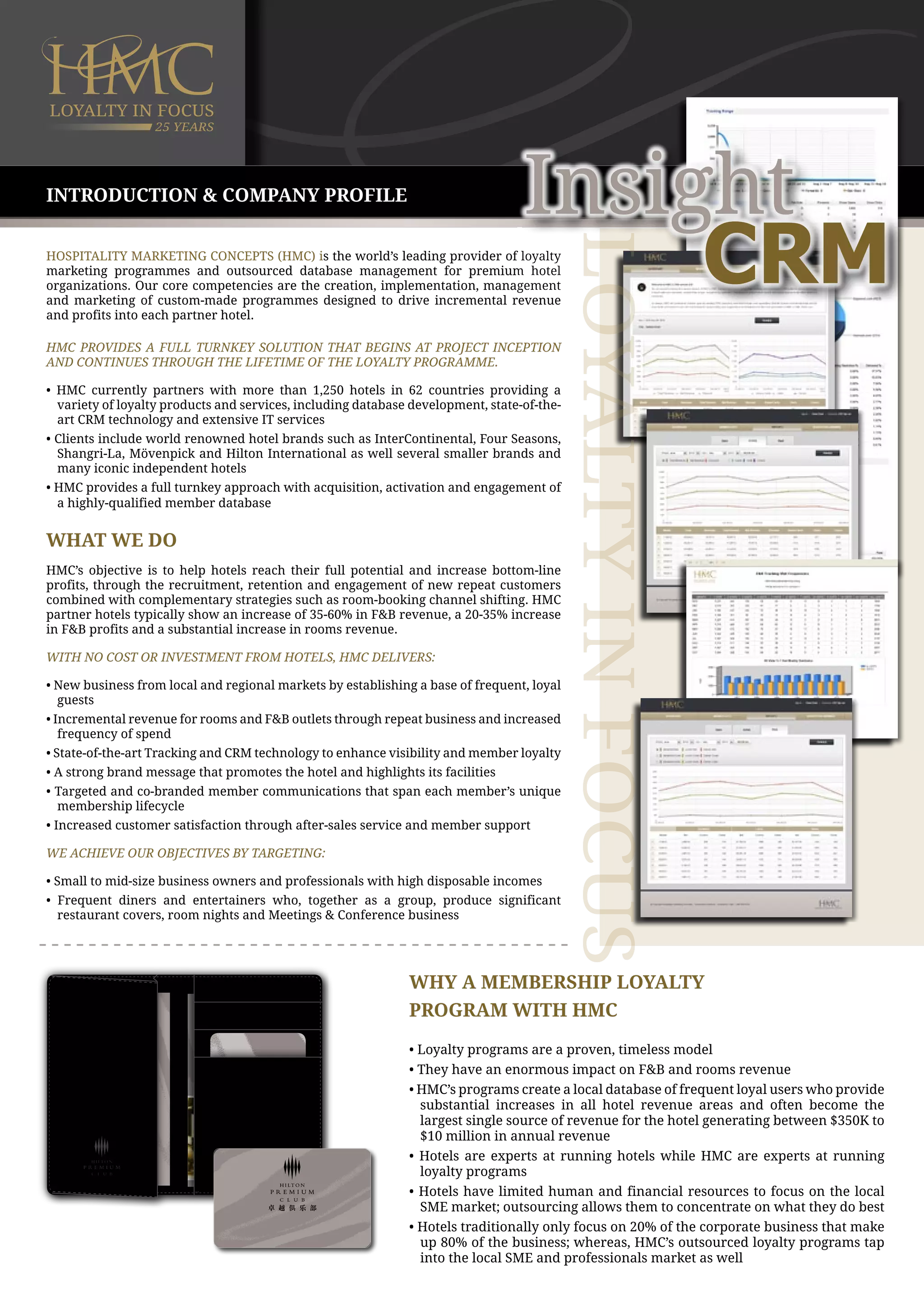 Hospitality Marketing Concepts (HMC) overview | PDF
