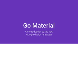 Go Material | PDF