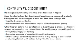 theories of child development (ECE) topic 1 | PPTX