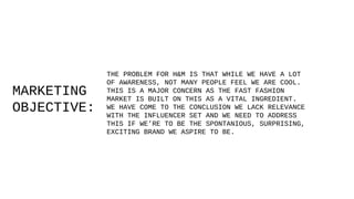 [Fake] H&M Fashion RFP | PPT