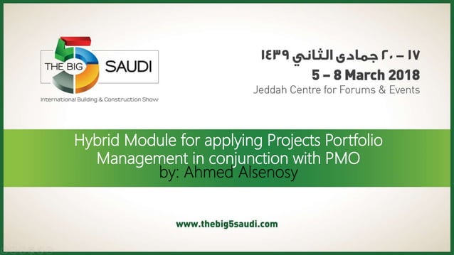 Hybrid Module for Applying Projects Portfolio Management with PMO(8 3-2018) | PPSX