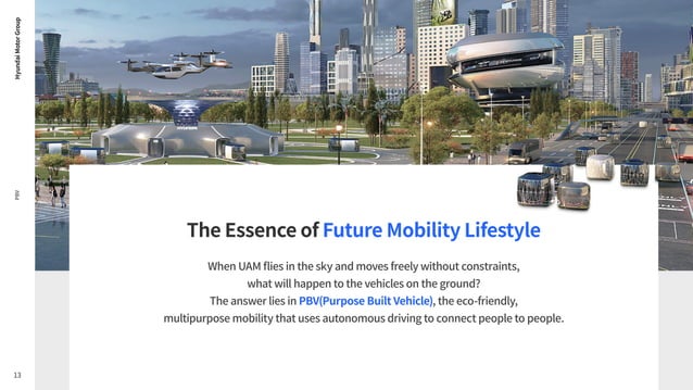 Future Smart Mobility Solution AAM & UAM & PBV | PDF | Automotive ...