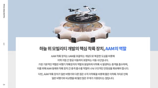 미래 도시 스마트 모빌리티 솔루션 ‘AAM & UAM & PBV' | PDF