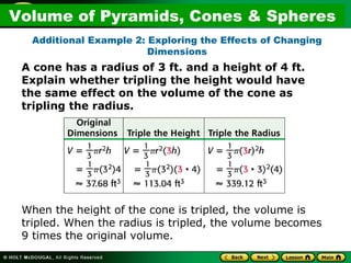 Hmh alg1 mod7 2&3 vol pyrds-cones-spheres-2016 | PPT