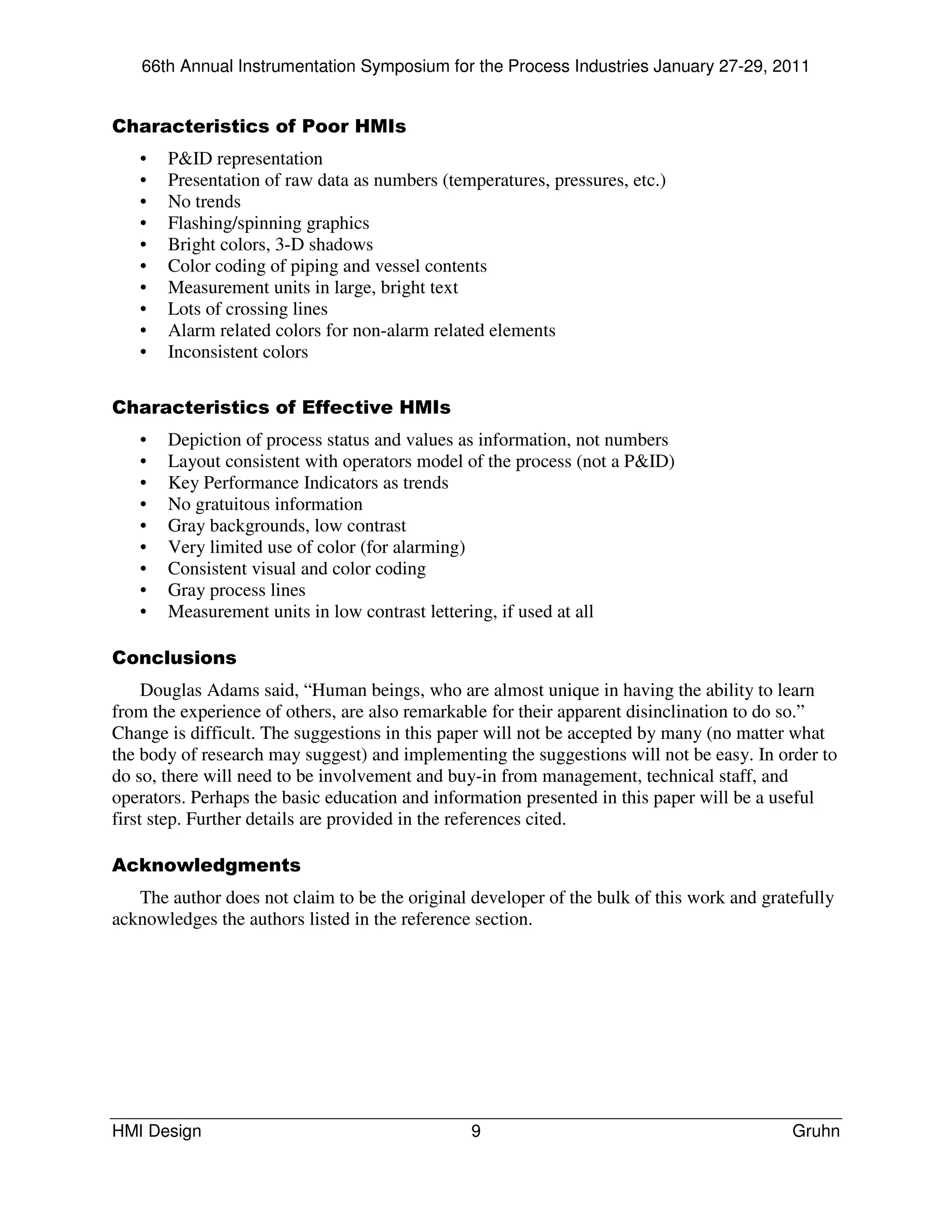 HMI Design: The Good, the Bad, and the Ugly | PDF